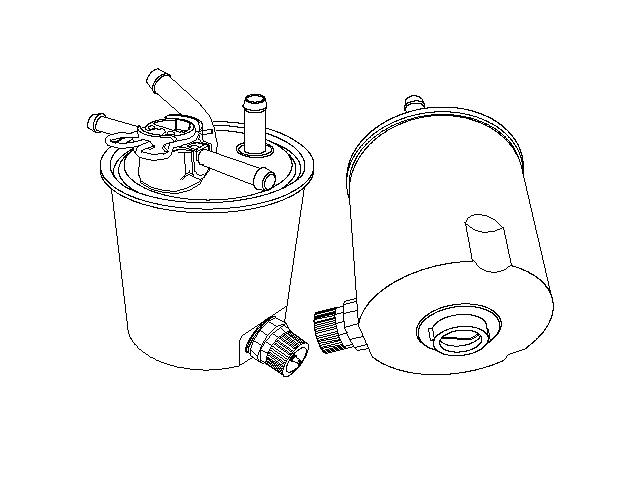 In-Line Fuel Filter With Sensor Hole NISSAN 16400-ES60B EG1517 ...